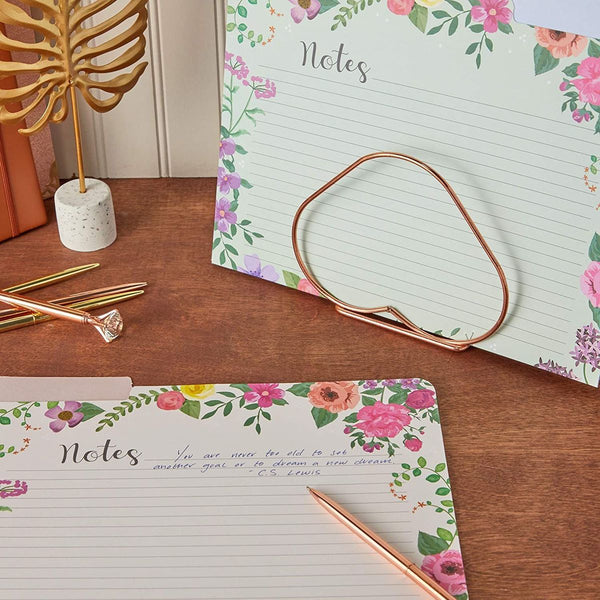 Decorative File Folders, 1/3 Cut Tab, Letter Size, Floral Notes Sectio ...