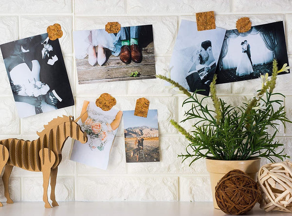 Cork Stickers - 108-Piece Glitter Cork Label Stickers, Self Adhesive C ...